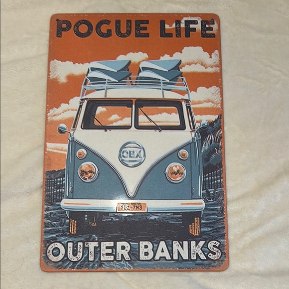 Wall Decor | Retro Pogue Life Outer Banks Metal Sign | Poshmark
